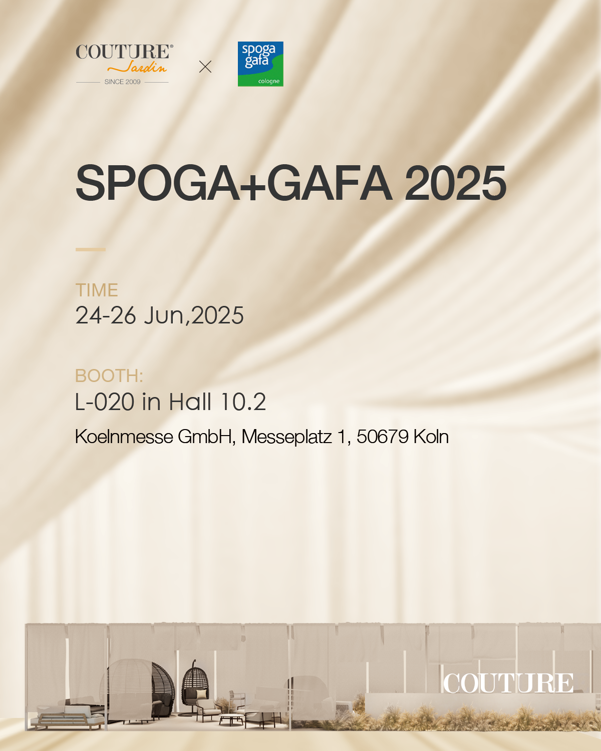 Spoga+Gafa 2025 | Discover COUTURE Jardin at Hall 10.2, Booth L-020